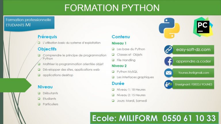 Formation Python – Easy-soft